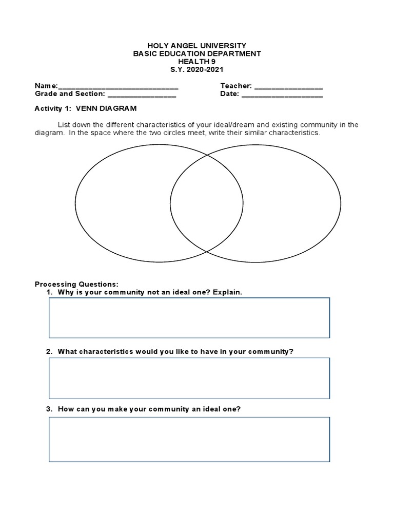 Health Learning Packets | PDF | Natural Environment