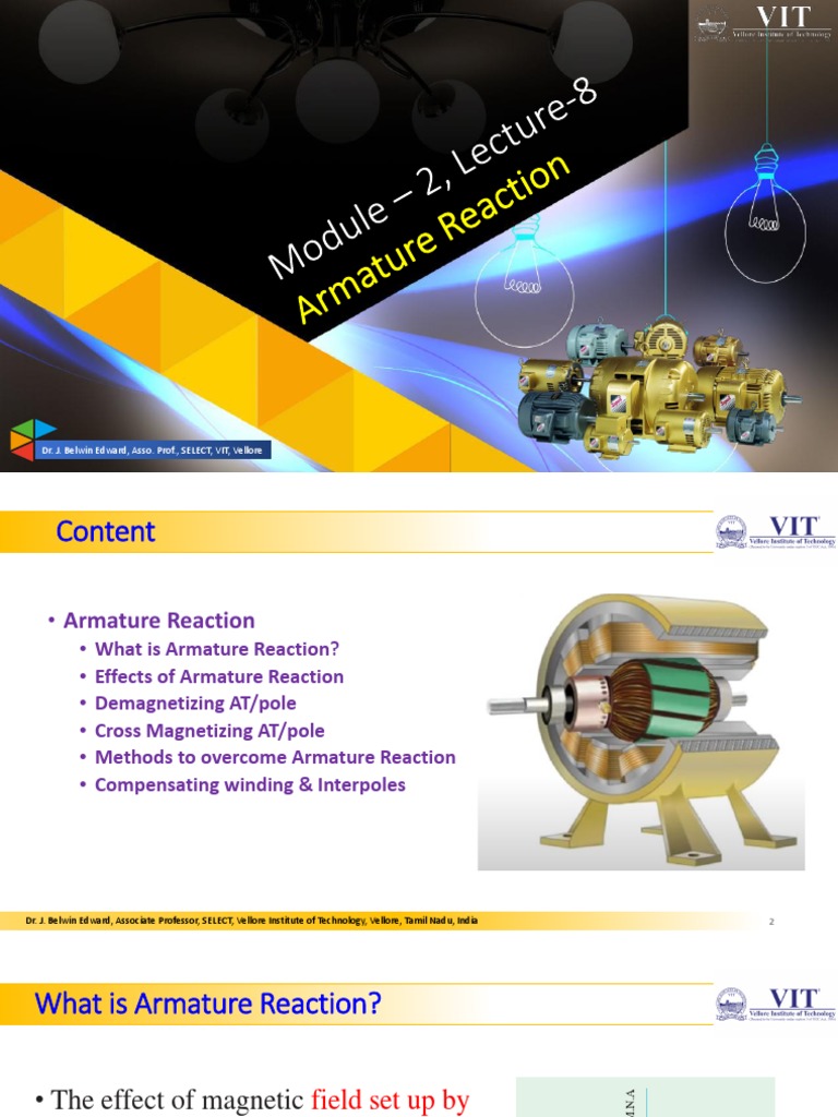 Armature Reaction | PDF | Electrodynamics | Electrical Engineering