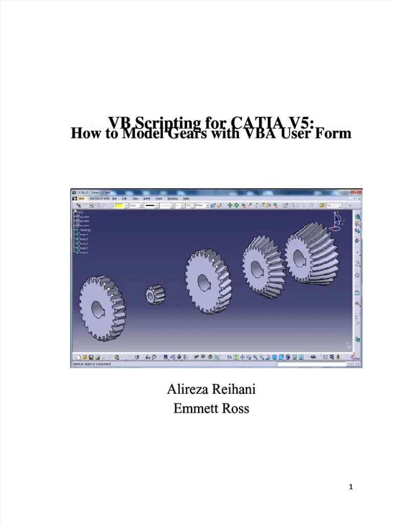 How To Model Gears With Vba User Form Tutorial v11 | PDF | Gear | Visual Basic For Applications
