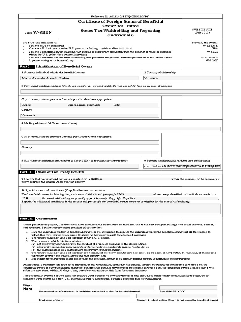 Formulario Amazon para Escritores | PDF | Tax Treaty | Justice