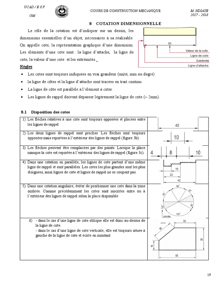 COURS CONS 2017 - 2018 3b | PDF | Tolérance géométrique | Métallurgie