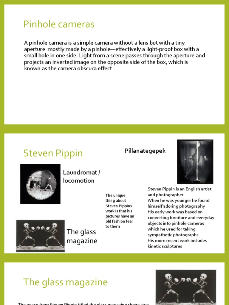 Pinhole Cameras 1 | PDF | Camera | Natural Philosophy