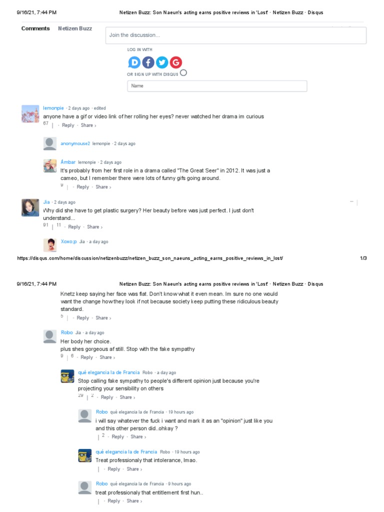 Netizen Buzz - Son Naeun's Acting Earns Positive Reviews in 'Lost ...