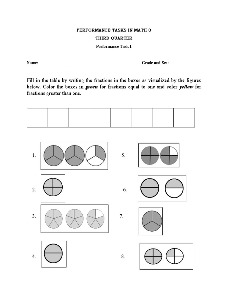 Performance Tasks in Math | PDF | Teaching Methods & Materials | Computers