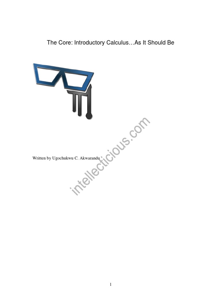 Preview of "The Core: Introductory Calculus As It Should Be" | PDF ...