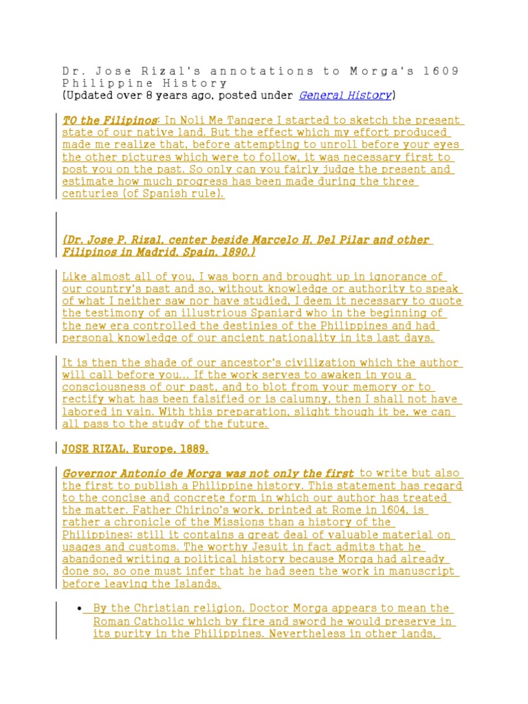 (Updated Over 8 Years Ago, Posted Under) : Dr. Jose Rizal's Annotations ...