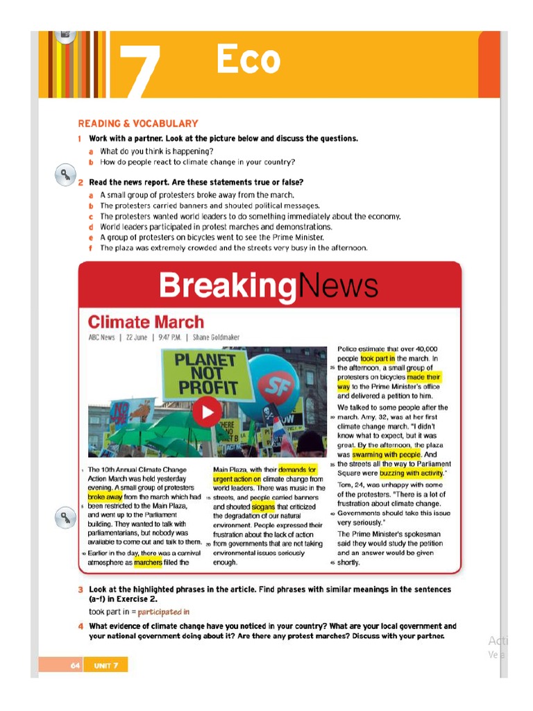 English Book - UNIT 7 | PDF