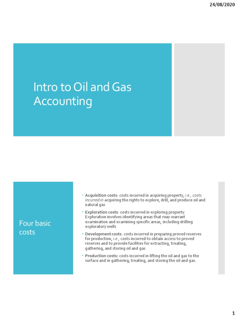 Intro To Oil and Gas Accounting | PDF | Hydrocarbon Exploration ...