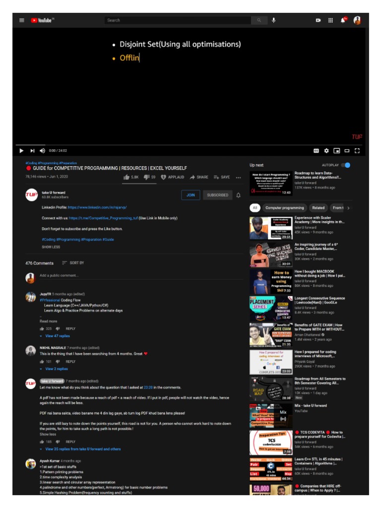 Road Map For Coding SDE | PDF
