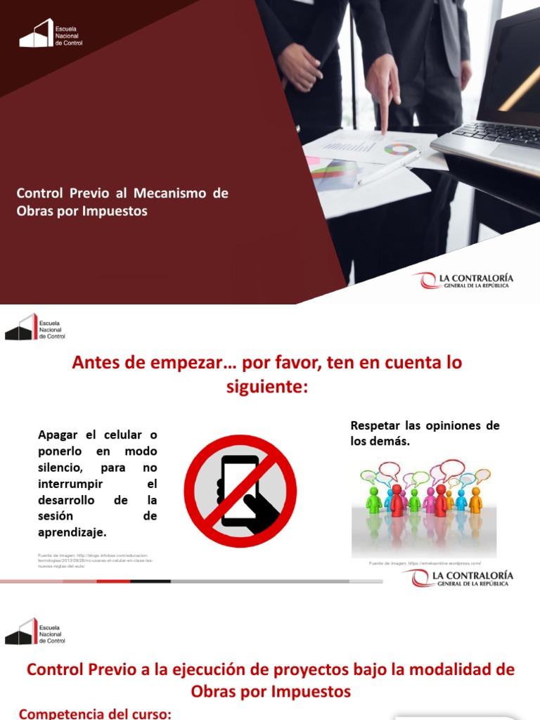 02 - PPT - Control Previo Obras Impuestos | PDF | Presupuesto | Regulación
