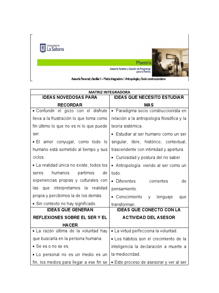 Matriz Integradora 1.1 | PDF