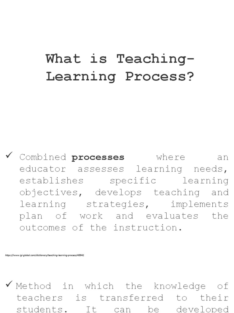 Teaching and Learning | PDF | Instructional Design | Teachers