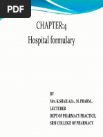 Hospital Formulary | PDF | Pharmacy | Hospital