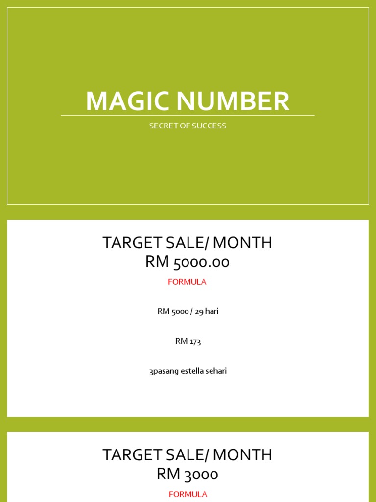 Magic Number | PDF
