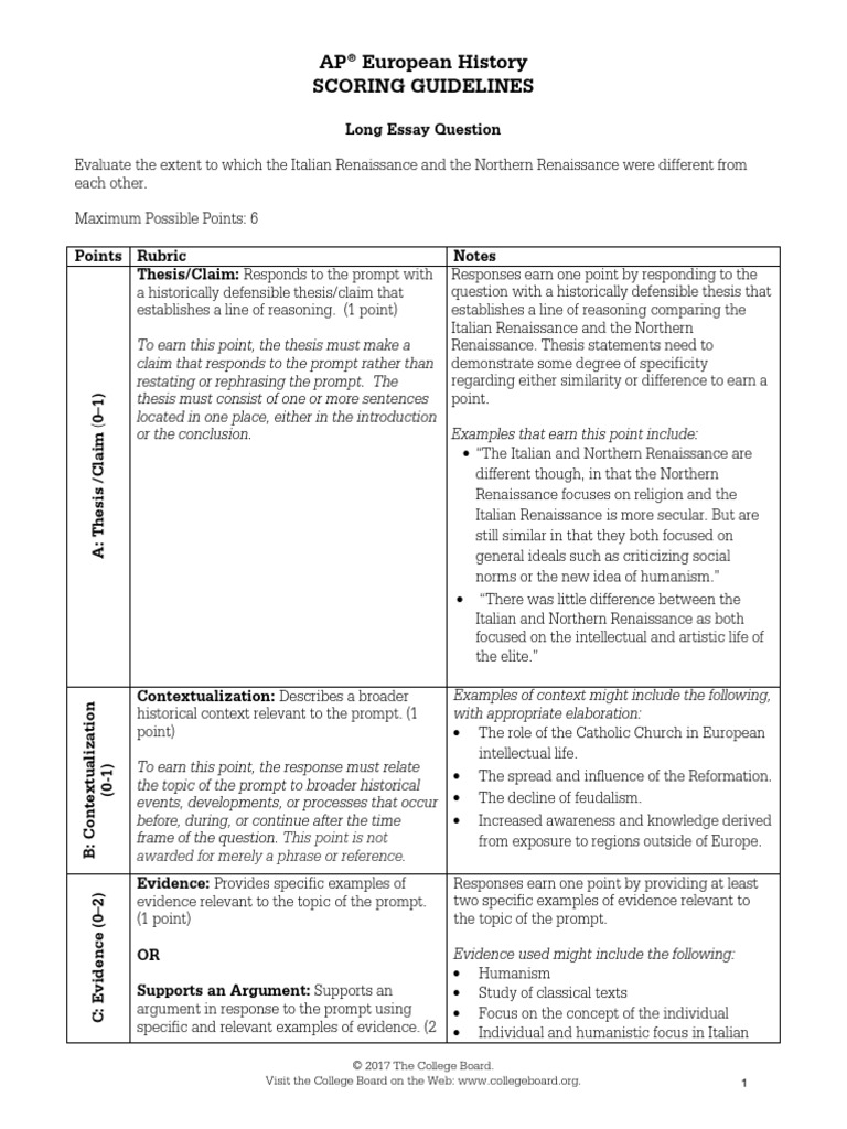 Leq Student Examples | PDF | Renaissance | Humanism