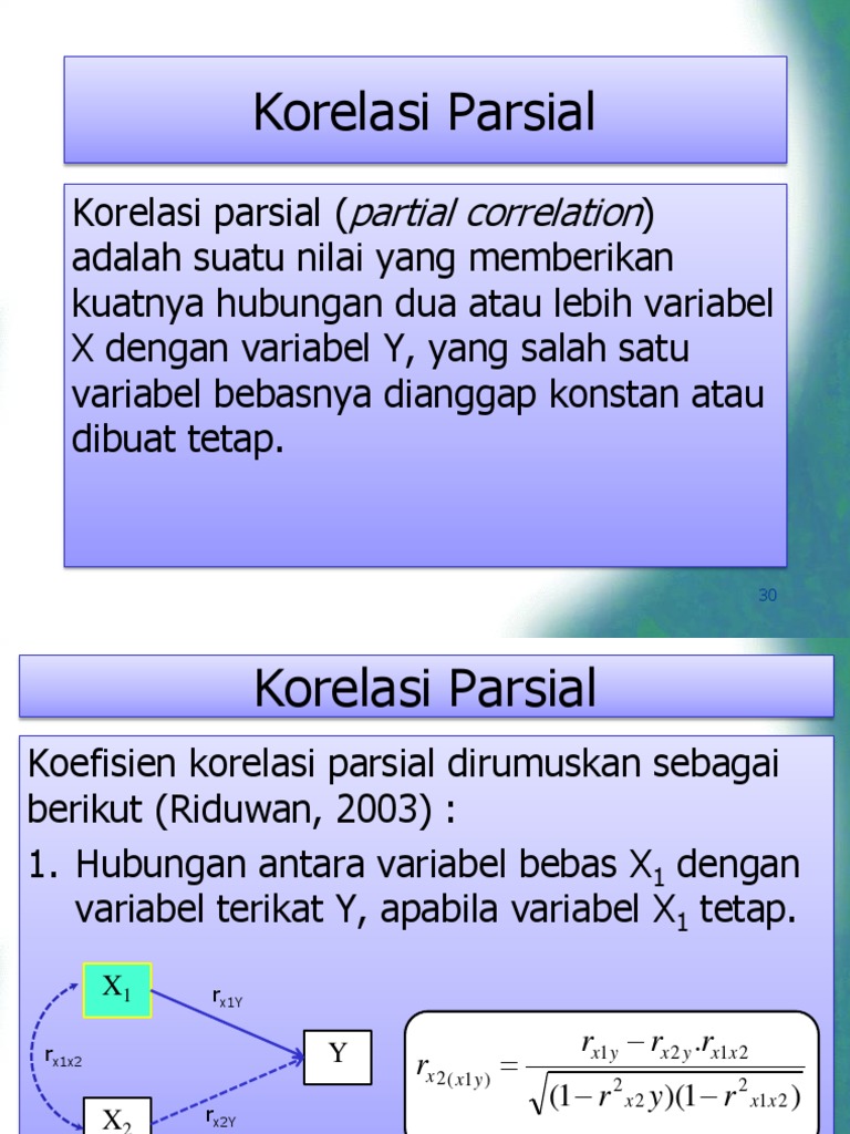 Korelasi Parsial: Partial Correlation | PDF