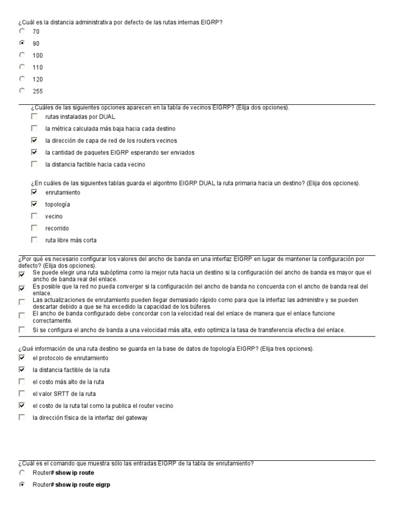Ccna Semestre 3 Examen 3 100 Pdf Enrutador Computación