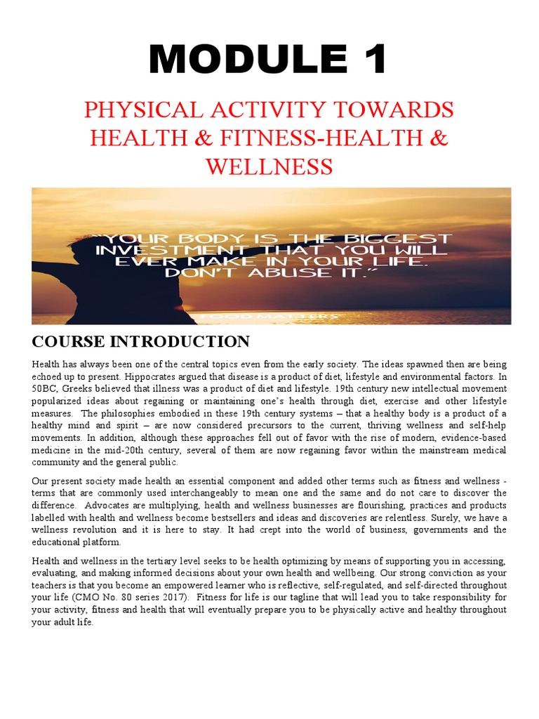 Week 1 Day 1 HW | PDF | Physical Fitness | Health Sciences