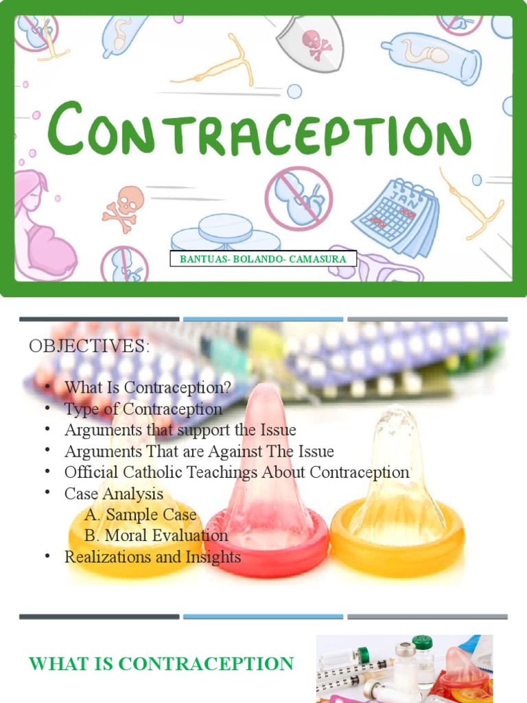 Contraception Report | PDF | Birth Control | Condom