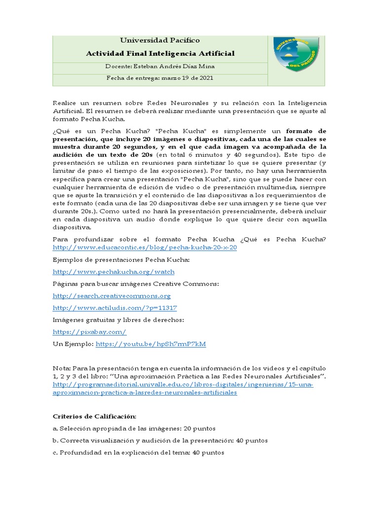 Presentación Pecha Kucha sobre IA | PDF