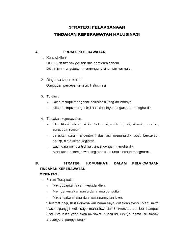 SPTK Halusinasi | PDF