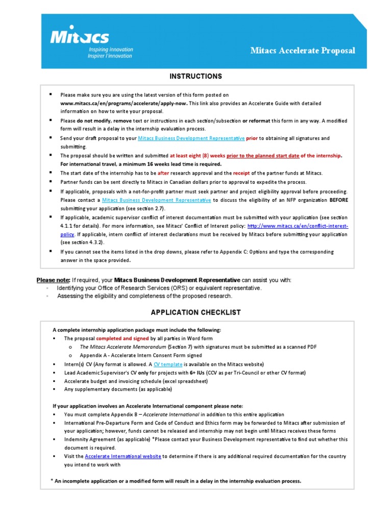Mitacs Accelerate Proposal Template | PDF | Value Added Tax | Invoice
