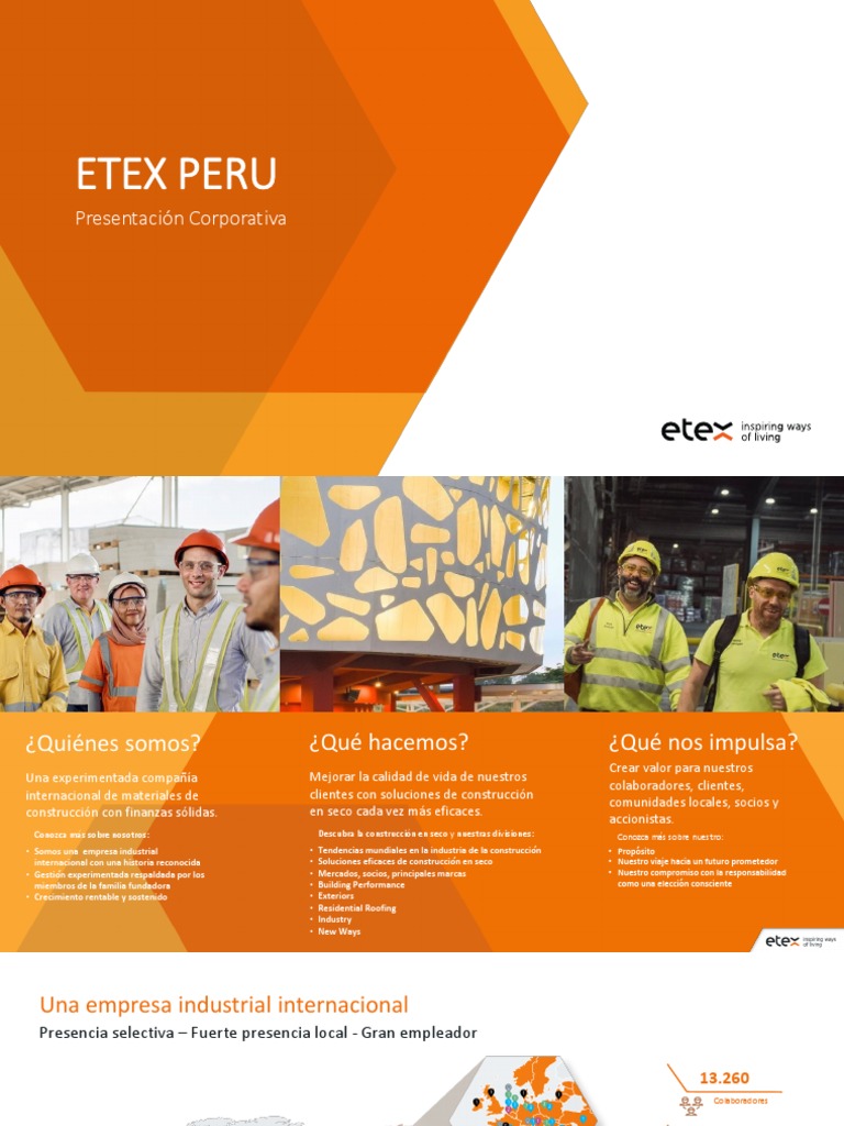 Presentación ETEX PERU 2020 | PDF | Arquitecto | Materiales