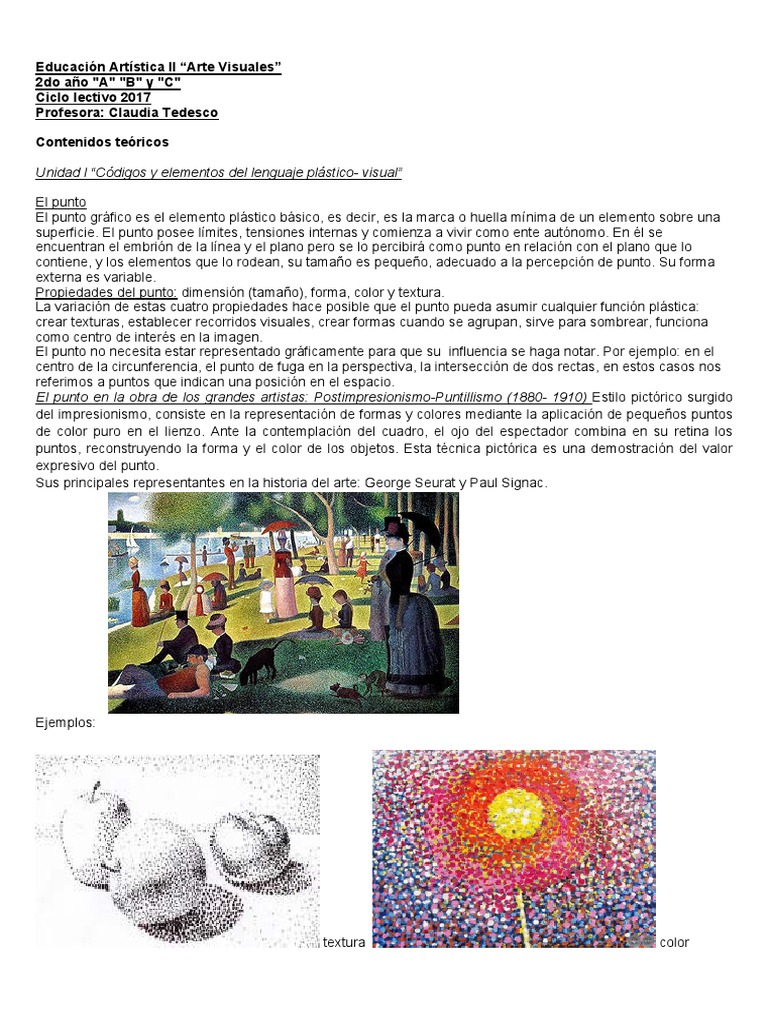 Codigos y Elementeos Del Lenguaje Plastico Educacion-Artistica | PDF | Color | Ligero