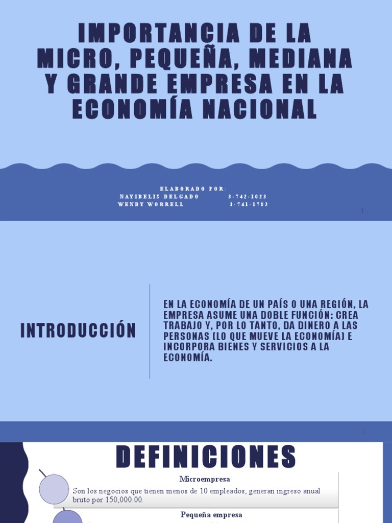 Mediana, Pequeña y Micro Empresa Panamá | PDF | Pequeñas y medianas ...