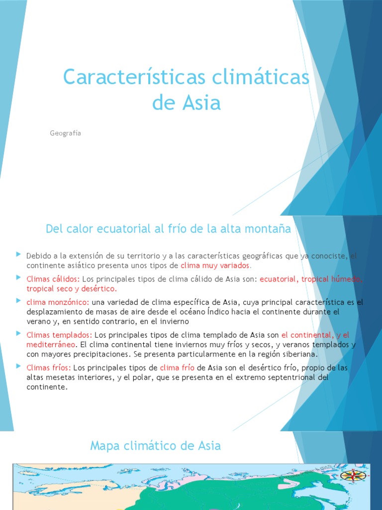 Características Climáticas de Asia 6 | PDF | Clima | Asia
