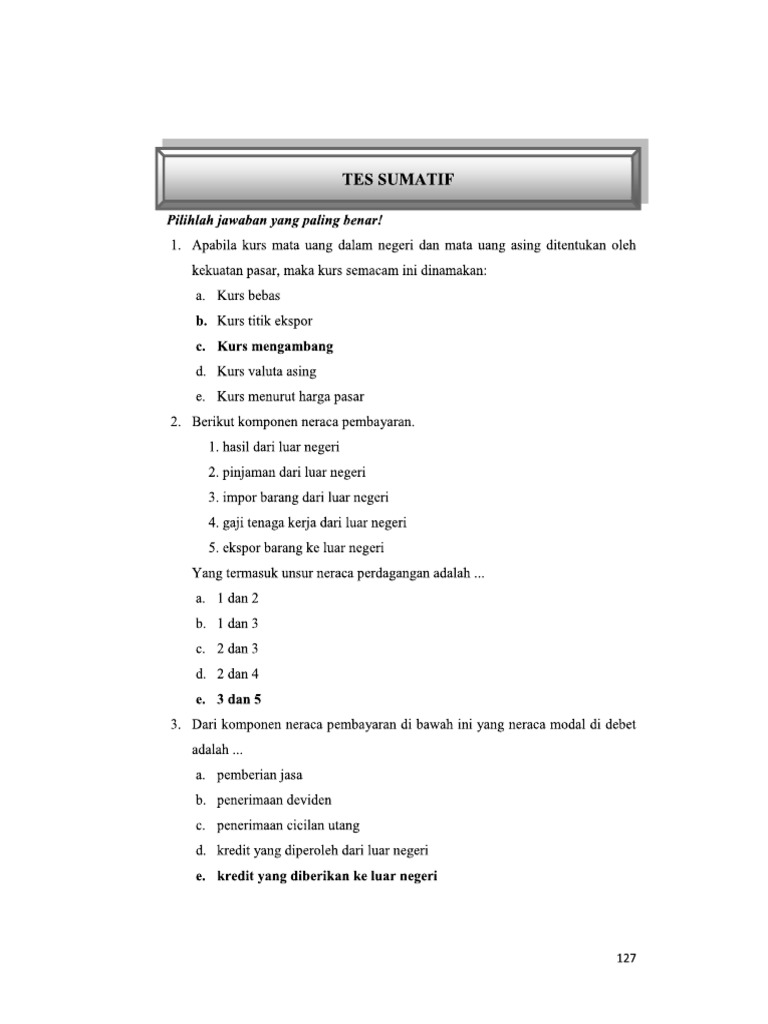 Tes Sumatif | PDF