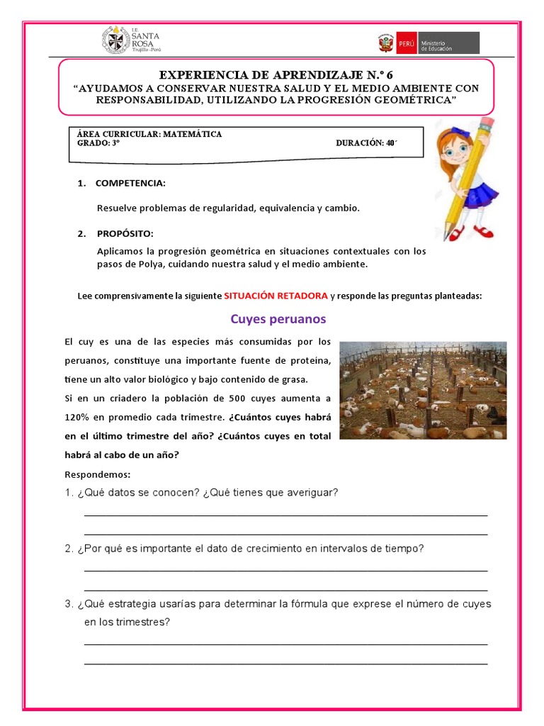 Reto - Experiencia de Aprendizaje #06 | PDF | Geometría | Matemáticas