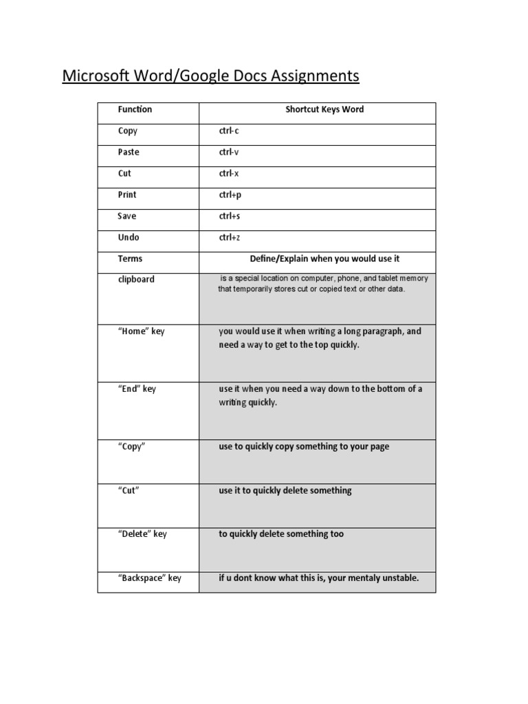 Ms Word Assignments Desjardins | PDF | Home & Garden | Art