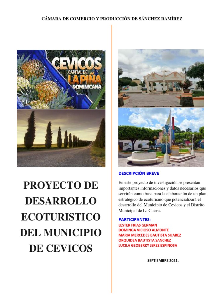 Ecoturismo en Cevicos: Proyecto y Potencial | PDF | Turismo | Bancos