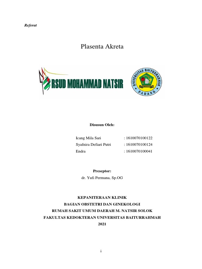 Plasenta Akreta | PDF