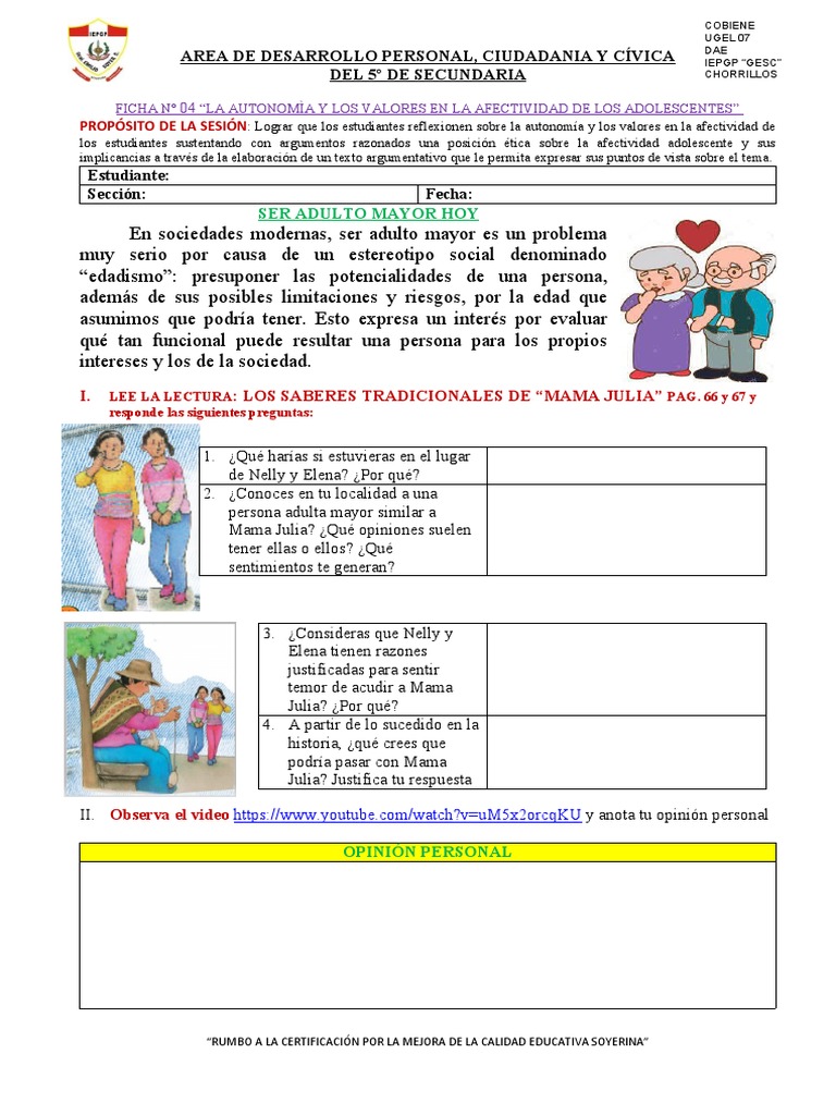 Ficha #04 - Los Valores | PDF | Cognición