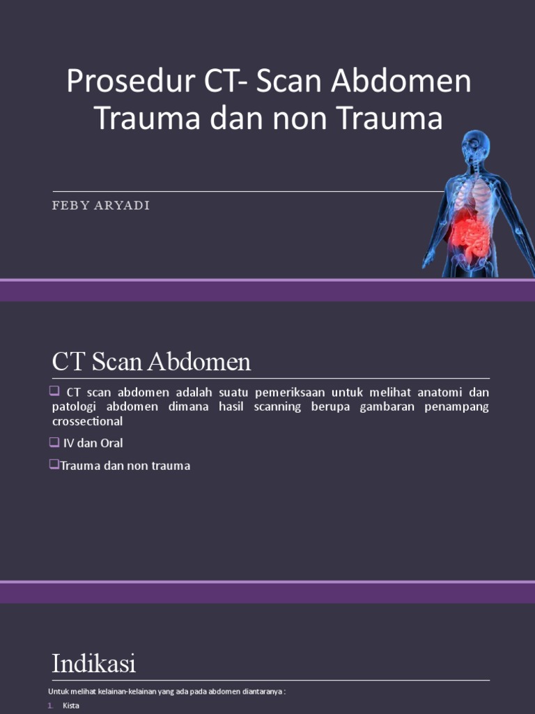 Prosedur CT Scan Abdomen Trauma | PDF | Pengembangan Diri