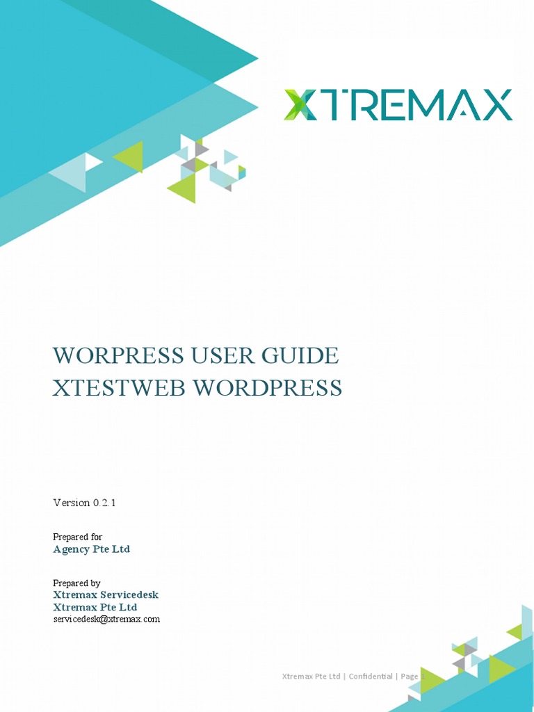 WordPress User Guide | PDF | Word Press | Password