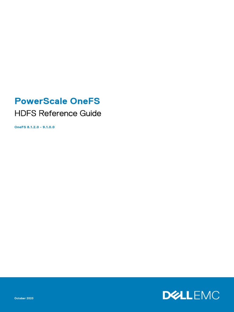 Isilon OneFS 8.2.1 HDFS Reference Guide | PDF | Apache Hadoop | Command Line Interface