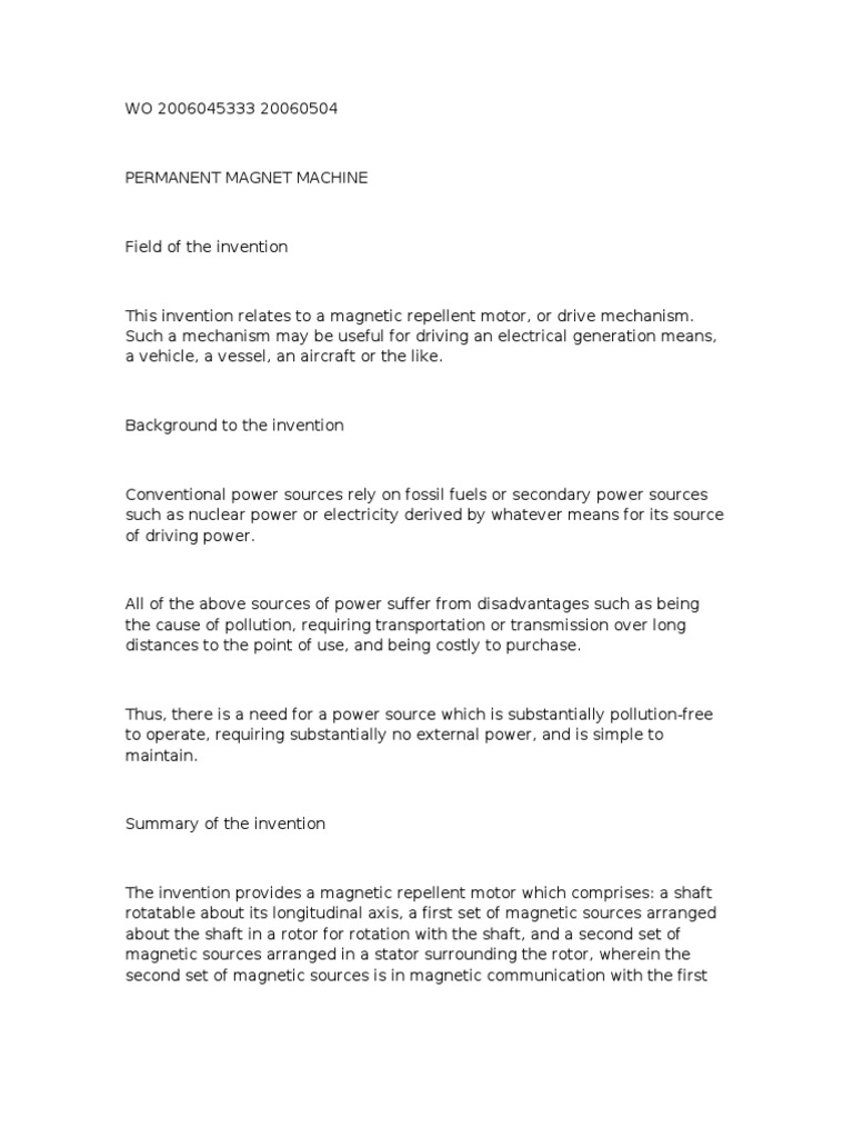 Perendev | PDF | Electric Motor | Magnetic Field