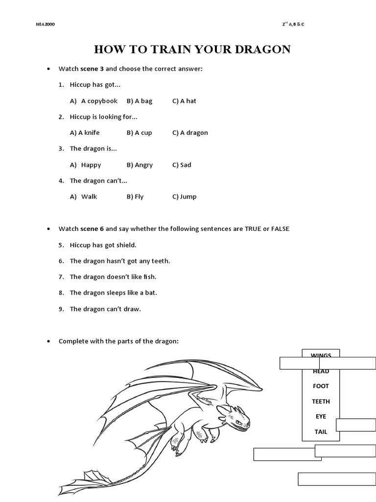 How To Train Your Dragon: NEA2000 2 A, B & C | PDF