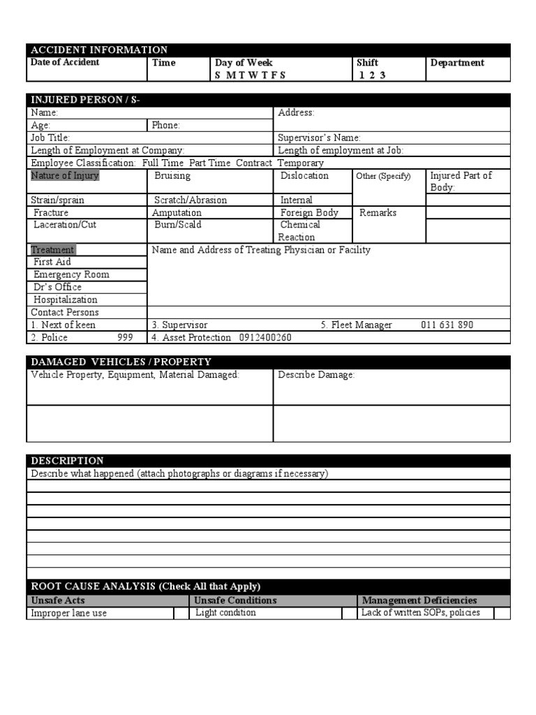 Accident Investigation Kit | PDF | Traffic Collision | Safety