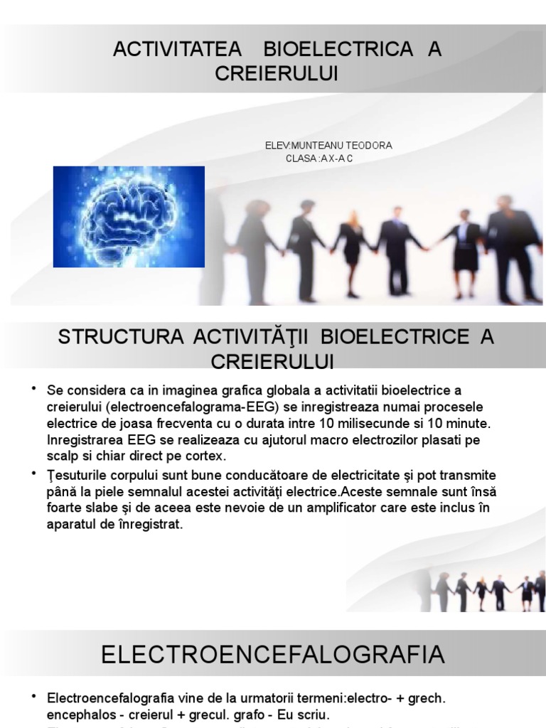 Activitatea Bioelectrica A Creierului | PDF