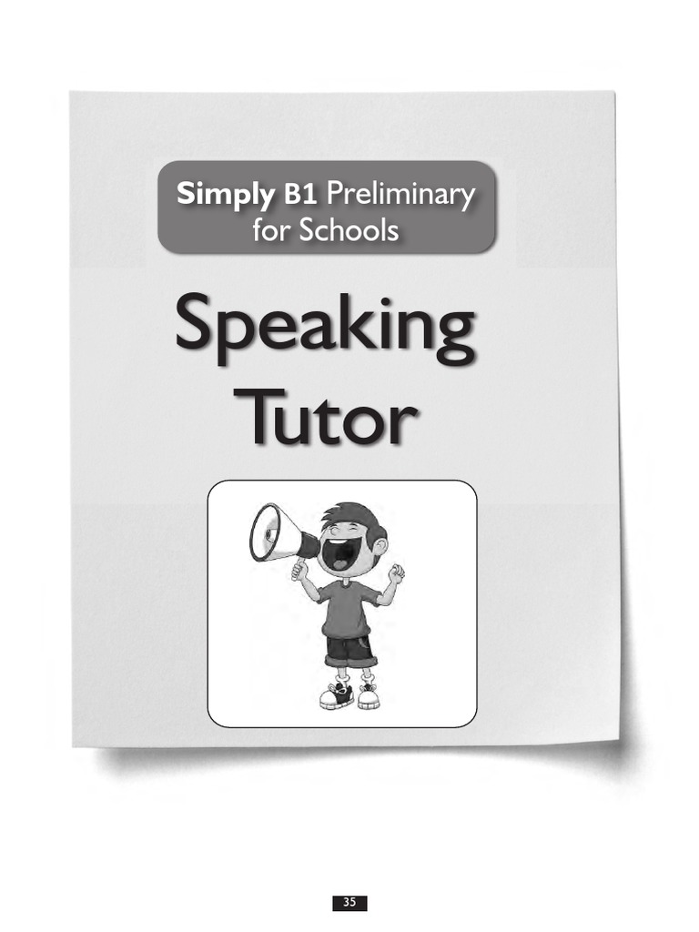 KEY-Tests 5-8 - Speaking - Simply B1 Preliminary | PDF | Waiting Staff