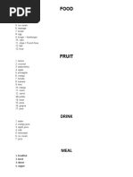 Food Time Table | PDF