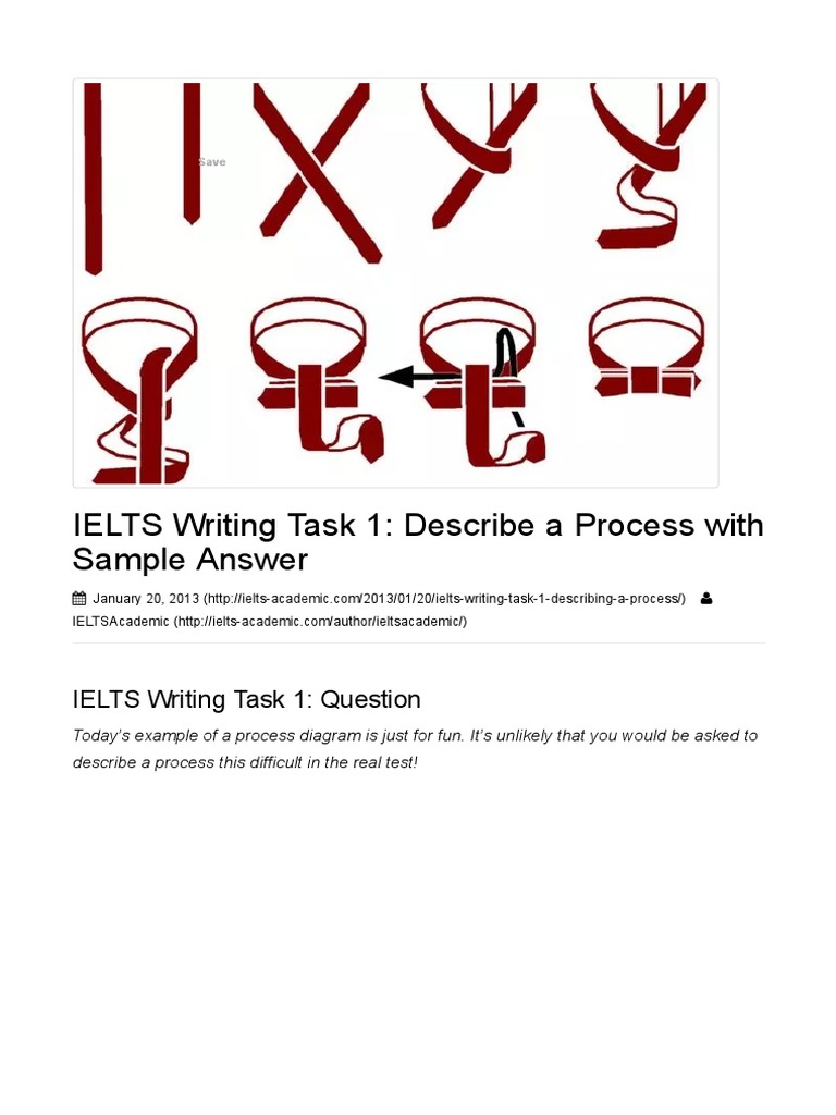 IELTS Writing Task 1 - Describe A Process With Sample Answer | PDF ...