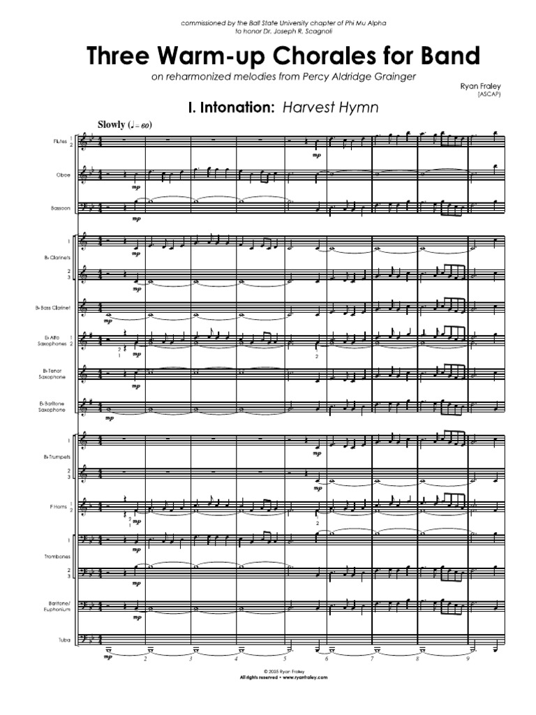 Orchestral Warm Ups Concert Band | PDF