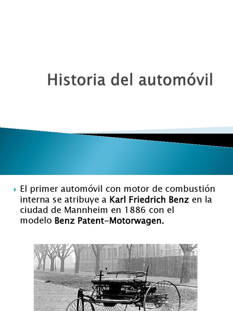 Historia Del Automovil | PDF | Coche | Motor de combustión interna