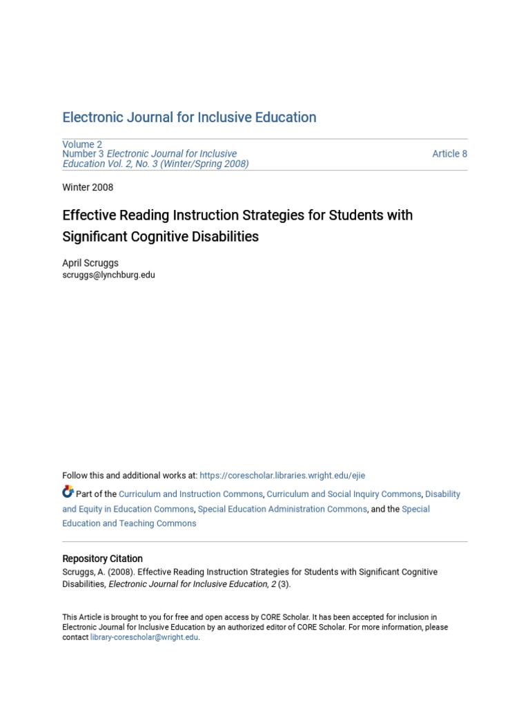 Effective Reading Instruction Strategies For Students | PDF | Phonics ...