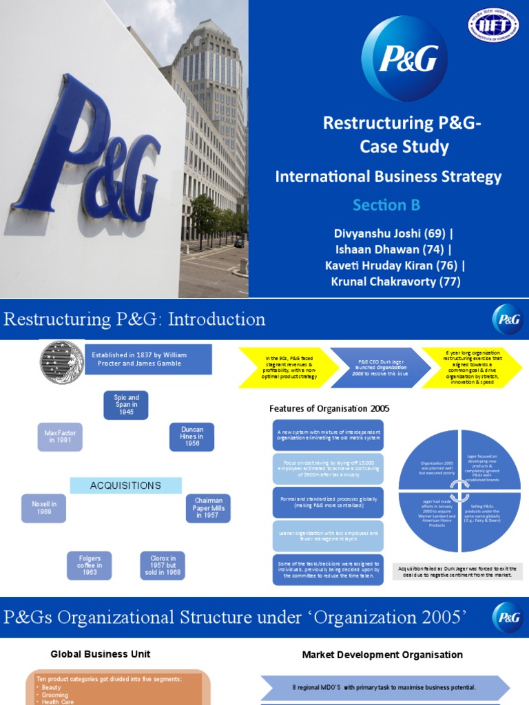 Restructuring P&G-Case Study: International Business Strategy | PDF ...
